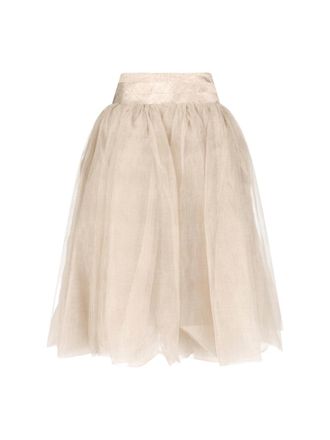 Ermanno Scervino Midi Organza Skirt