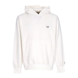 CAT Leichter Kapuzenpullover mit Knochenlogo - - Sweatshirts & Hoodies - Herren - Wei&szlig; - L