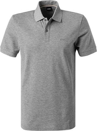 HUGO BOSS Herren Polo-Shirt grau meliert