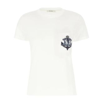 Max Mara Acacia Jersey T-Shirt - - Tops - Damen - Wei&szlig; - S