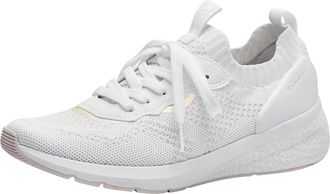 Tamaris Schnürer Damen Vegan sportlich weiß,EU 37