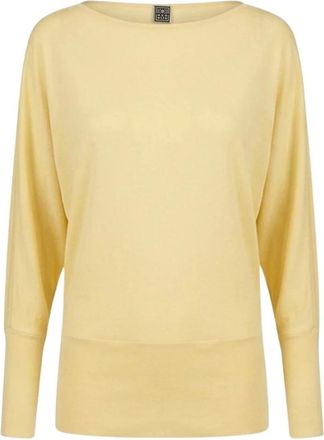 Toteme Femme, Tops, Beige, Taille: 40 FR Haut en jersey &agrave; encolure bateau