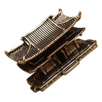 BESPORTBLE Vintage Messing Pagodenfigur Kleiner Pavillon Deko f&uuml;r Wohnzimmer Zen Garten Aquarium Sammlerst&uuml;ck