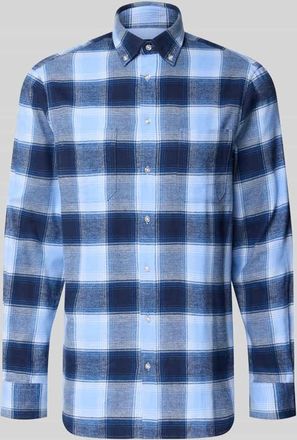 Christian Berg Freizeithemd aus Flanell mit Button-Down-Kragen