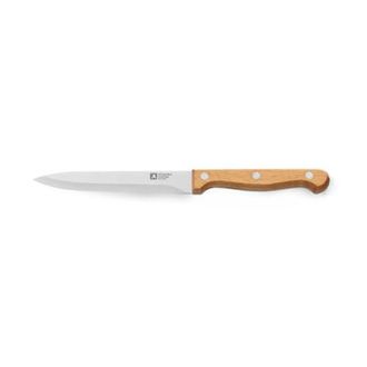 Richardson Sheffield Couteau utile - Artisan - Acier inoxydable 13 C, Finition Satin&eacute;e - Lame 12.5 cm - Bois clair