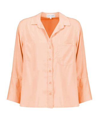 Bella Dahl Chemise Tail Button Down Orange