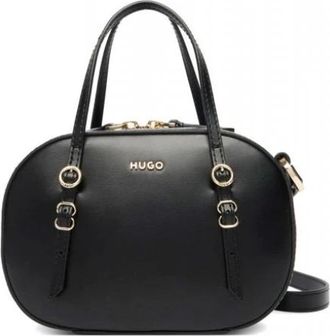 HUGO BOSS Femme, Sacs, Noir, Taille: ONE Size Buckle-detail Logo Tote Bag