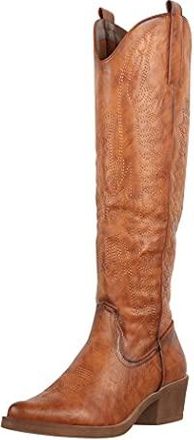 Elara Bottes de Cowboy Femme Chunkyrayan MEL0365 CamelA-36