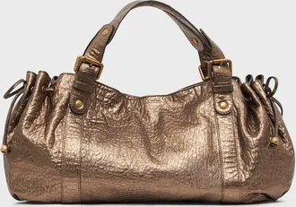 Gerard Darel Sac &agrave; main en cuir bubble m&eacute;tallis&eacute; - 24H