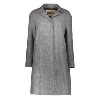 Herno Mantel mit Lurexgarn - - Coats - Damen - Grau - M