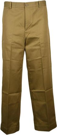 Maison Kitsun&eacute; Homme, Pantalons, Vert, Taille: W44 Pantalon Large Classique