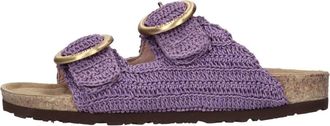 Maliparmi Maliparmi, Femme, Chaussures, Violet, Taille: 39 EU Mules en coton au crochet