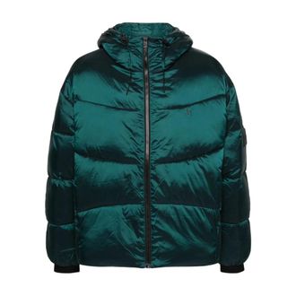 Calvin Klein Jeans Blaue Ripstop Puffer Daunenjacke - - Jackets - Herren - Blau - XL