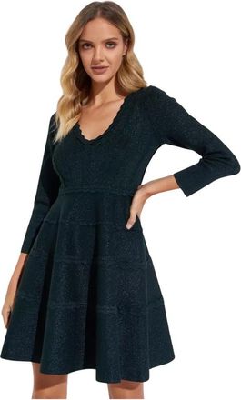 Needle & Thread Femme, Robes, Vert, Taille: 36 FR Mini-robe &Eacute;meraude &Eacute;tincelante