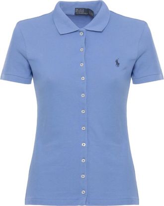 Ralph Lauren Femme, Blouses et Chemises, Bleu, Taille: 38 FR Polo