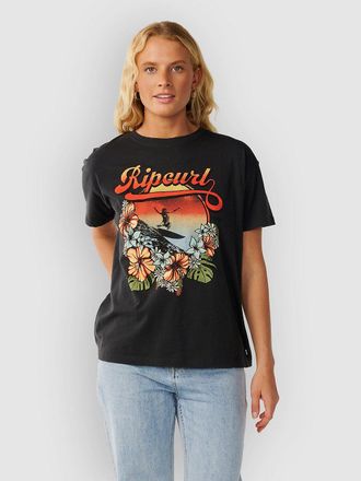 Rip Curl Wave Relaxed T-Shirt washed black