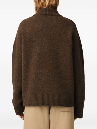 Ami Polo Sweater - Brown
