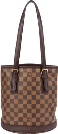 Louis Vuitton Crossbody Bags - Louis Vuitton Damier Ebene Monogram Bucket Bag PM - Gr. unisize - in Braun - für Damen