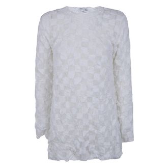 Comme Des Gar&ccedil;ons Femme, Pulls, Blanc, Taille: 42 FR Long Sleeves Aform T-Shirt