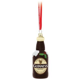 Guinness Flasche Glas Weihnachtsdekoration