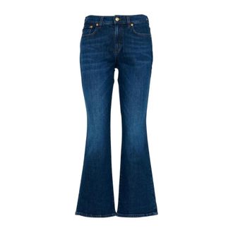 Roy Rogers Denim Bootcut Jeans mit Salpa Patch - - Jeans - Damen - Blau - W30