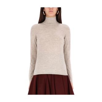 Max Mara Femme, Pulls, Beige, Taille: 44 FR Cashmere Tricots