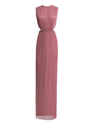 Gemy Maalouf Plissiertes Abendkleid - Rosa
