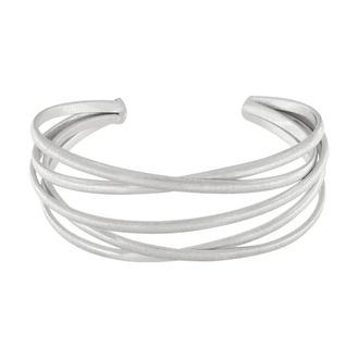 Dansk Copenhagen Dynamisches Silber Wrap Armband - - Accessories - Damen - Grau - ONE SIZE