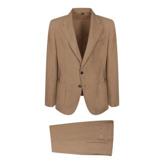 Dell'Oglio Avio Leinenanzug - - Suits - Herren - Braun - S