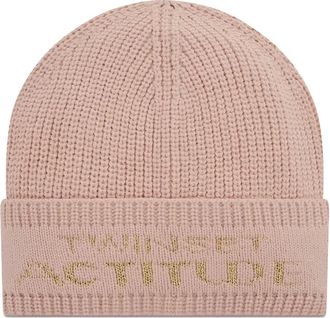 Liu Jo Femme, Accessoires, Rose, Taille: ONE Size Ribbed Beanie
