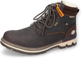 Dockers by Gerli Herren Combat Boots, Männer Stiefeletten,warm gefüttert,Booties,halbstiefel,Kurzstiefel,uebergangsschuhe,Schoko,44 EU
