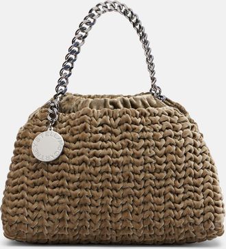 Stella McCartney Tote Bag Falabella Small aus Samt