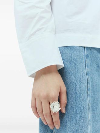 Bleue Burnham bague Trust is Alive - Argent