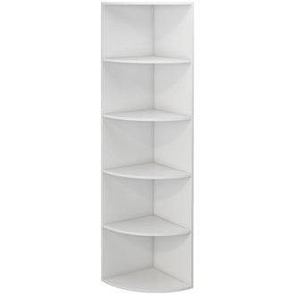 Vicco tag&egrave;re dangle Fabienne, Blanc, 40 x 180 cm avec 5 compartiments