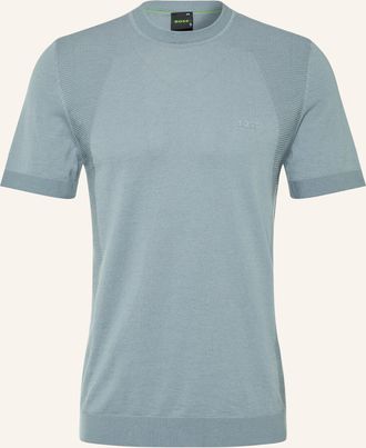 HUGO BOSS Strickshirt Momentum-Lite blau