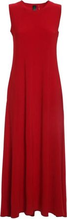 Norma Kamali Femme, Robes, Rouge, Taille: 40 FR Robe Longue &Eacute;vas&eacute;e Sans Manches