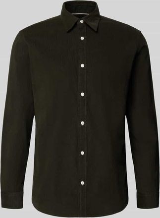 Jack & Jones Slim Fit Freizeithemd aus Cord mit Kentkragen