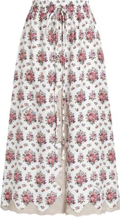 Dolce & Gabbana Femme, Jupes, Multicolore, Taille: 40 FR Small Flower Bouquets Print Midi Skirt