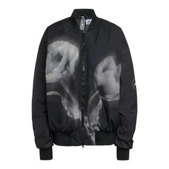 adidas by Stella McCartney Femme, Vestes, Noir, Taille: 38 FR Woven Bomber Printed