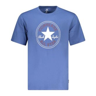 Converse T-shirt Patch Chuck - Homme - Tops - Bleu - Taille: 2XL
