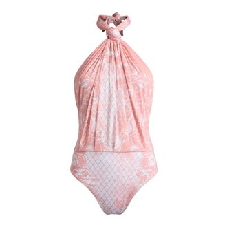 Balmain Bedruckter Lycra-Badeanzug - - Swimwear - Damen - Rosa - S