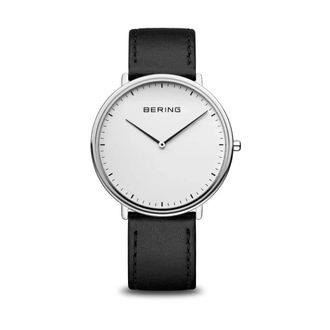 Bering Bering unisex Armbanduhr Ultra Slim 39 mm Armband Kalbsleder 15739-404 - - Accessories - Herren - Grau - ONE SIZE