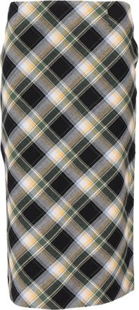 Shushu/Tong jupe mi-longue à fente au dos - Noir