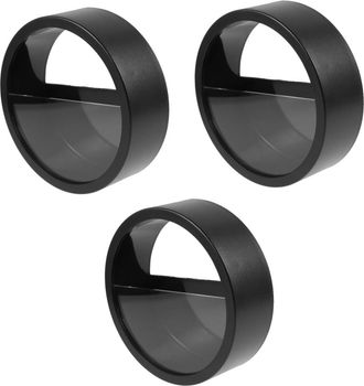 Supvox 3 Stücke Elegante Runde Hängen Blumentopf Moderne Wohnkultur Schwarz Klebstoff Für Büro Wohnzimmer