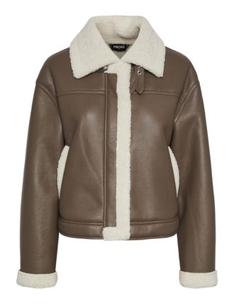 Pieces Pcjanelle Short Jacket W. Fur