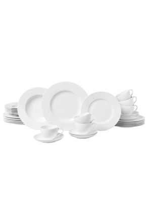 Villeroy & Boch Kombiservice Basic White, Wei&szlig;, Keramik, 30-teilig, Uni, 39.4x33.8x39.4 cm, Essen & Trinken, Geschirr, Geschirr-Sets, Kombiservice