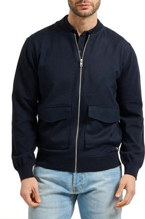 Liu Jo Homme, Vestes, Bleu, Taille: XL Bomber Cardigan