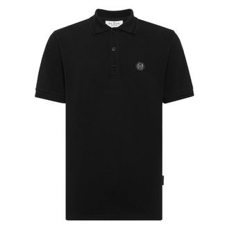 Philipp Plein Polo Shirt SS Skull strass - - Tops - Herren - Schwarzk - 4XL