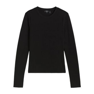 Theory Tiny Langarmshirt - - Tops - Damen - Schwarzk - XS
