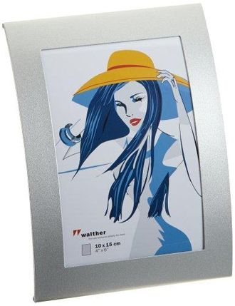 Walther Design Bilderrahmen silber 10 x 15 cm Basixx Portraitrahmen TP015S